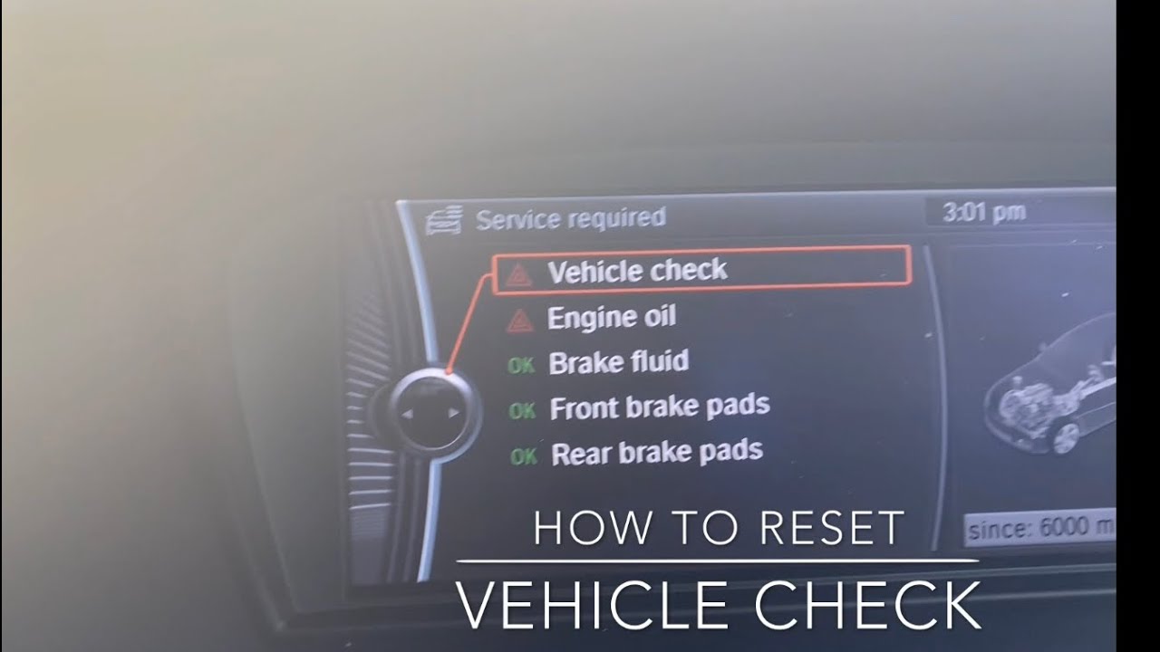 How to Reset Bmw Vehicle Check - Car News Box